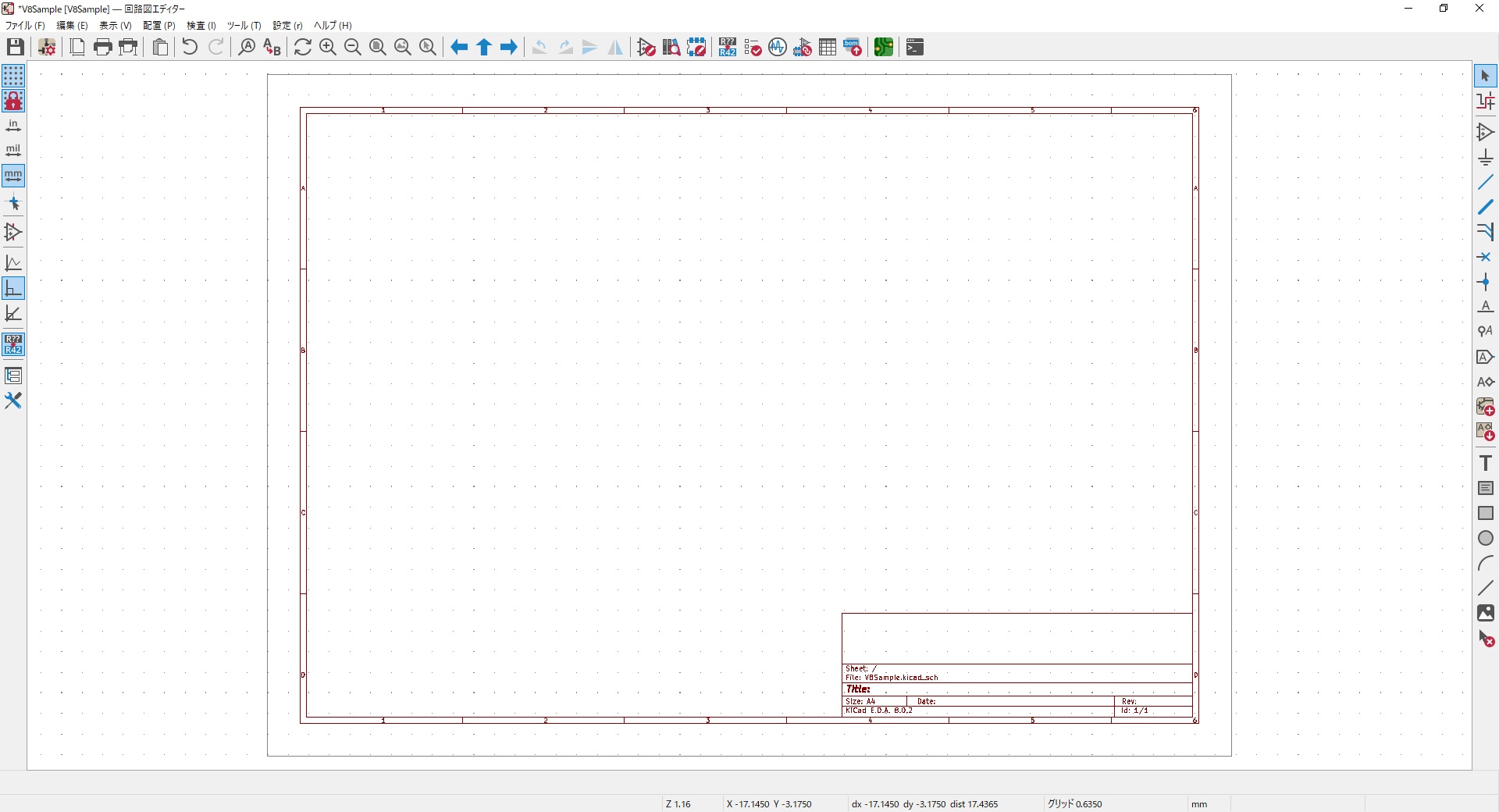 Let's try using the circuit diagram editor (Ver.8) - KiCad expert